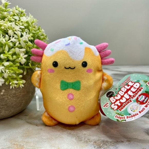 Toys | Bubblestuffed Squishy Friends Axolotl Ginger Bread Man | Poshmark